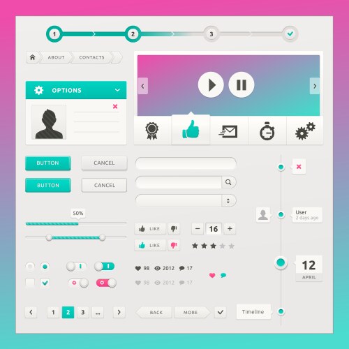 User Interface Vector Images (over 270,000)