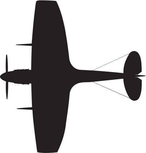 Spitfire Royalty Free Vector Image - VectorStock