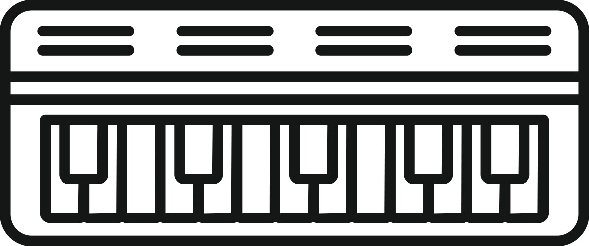 Piano Keyboard Line Drawing Vector Images (over 400)
