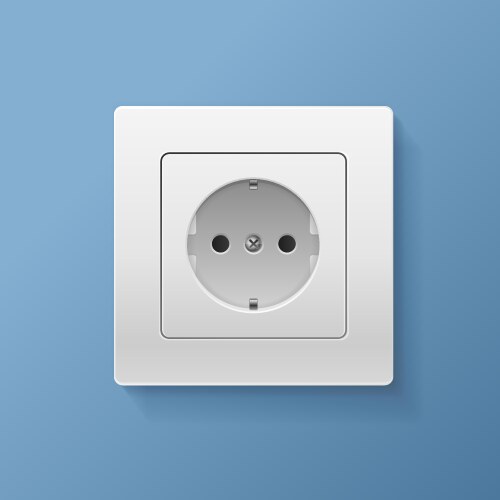 Close-up Electrical Socket Royalty Free Vector Image