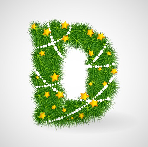 Christmas alphabet c Royalty Free Vector Image