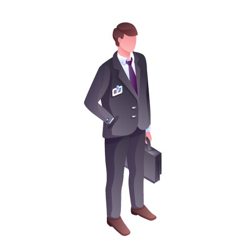 Successful business man handsome businessman Vector Image