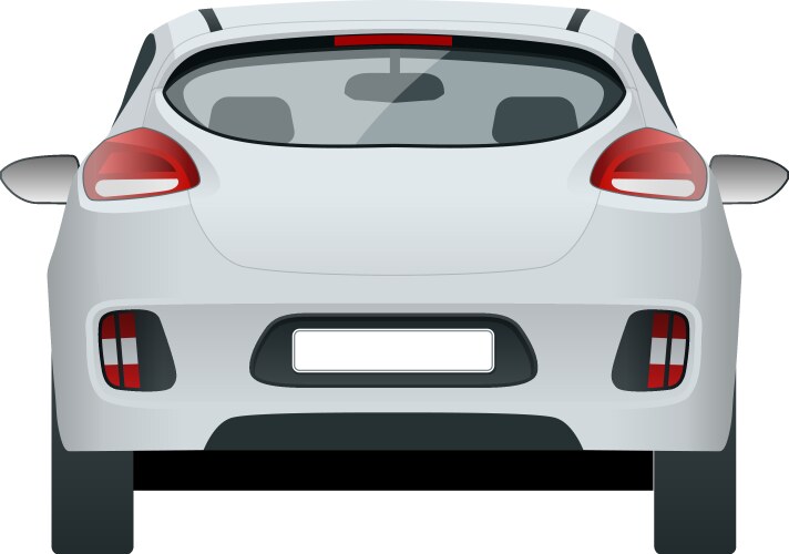 Car template on white background compact Vector Image