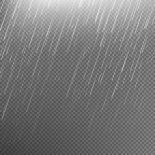Realistic falling rain background Royalty Free Vector Image