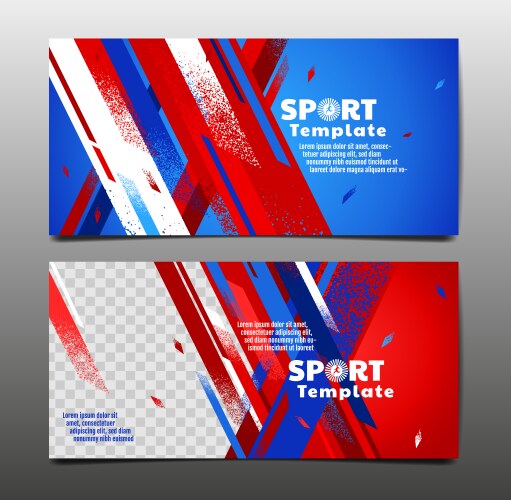 Layout design template for sport Royalty Free Vector Image