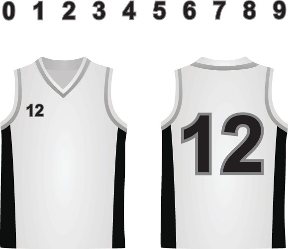 Basketball Jersey Front and Back Vector Images (over 1,500)