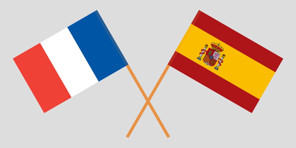 French Spanish Flags Vector Images (over 280)