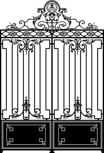 Gate and fences Royalty Free Vector Image - VectorStock