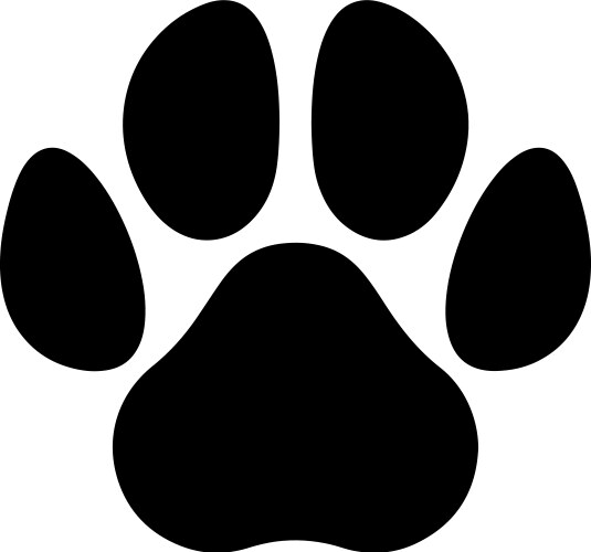 Dog paw print Vector Images & Graphics for Commercial Use | VectorStock