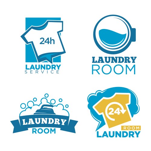 Logo for laundry service Royalty Free Vector Image