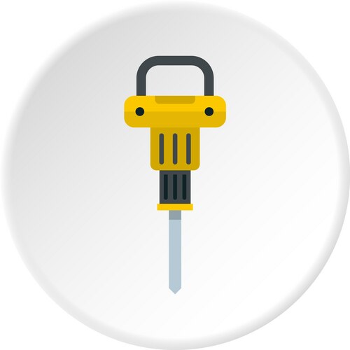 Pneumatic cylinder icon on white flat Royalty Free Vector