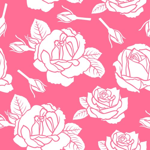 Background with pink roses Royalty Free Vector Image