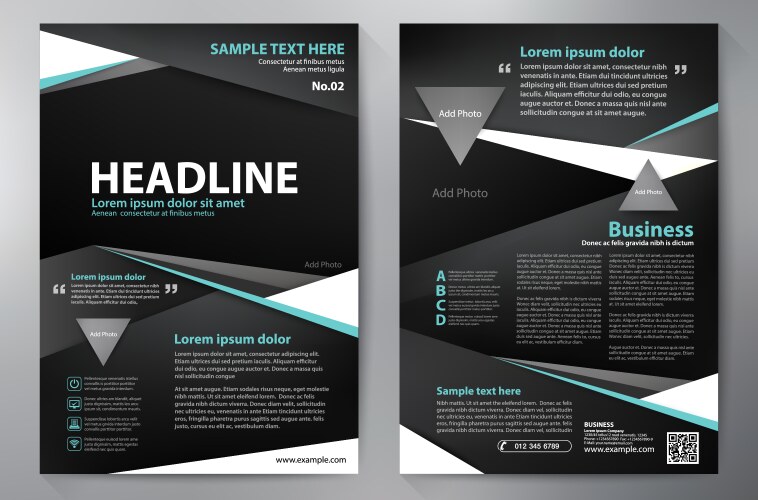 Brochure template design Royalty Free Vector Image