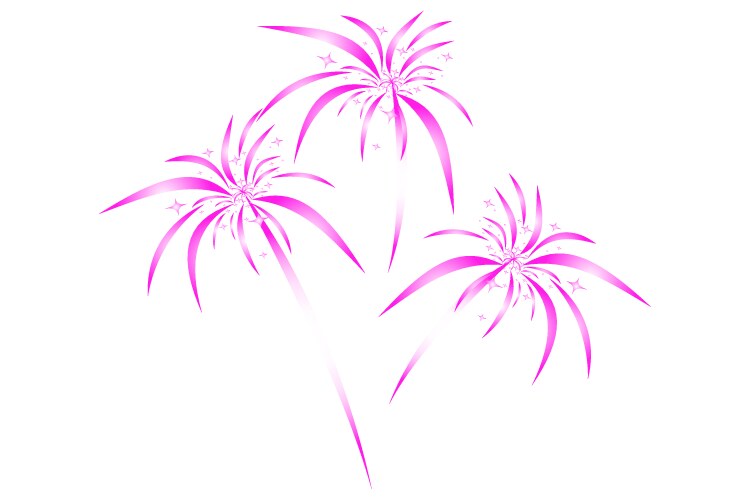 Fireworks sticker Royalty Free Vector Image - VectorStock