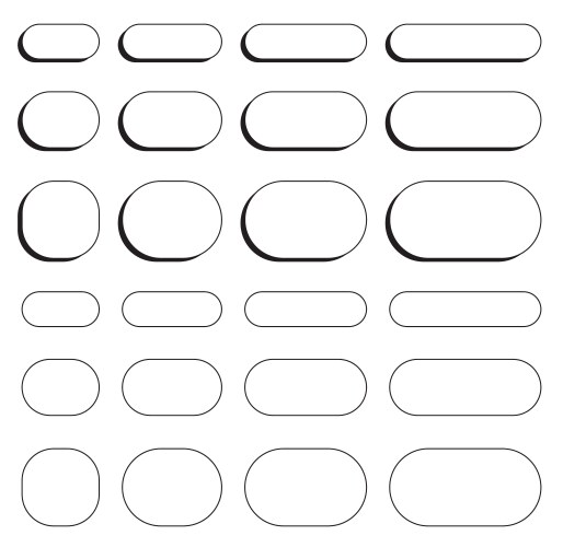 Triangle shape rounded corner stroke high quality Vector Image