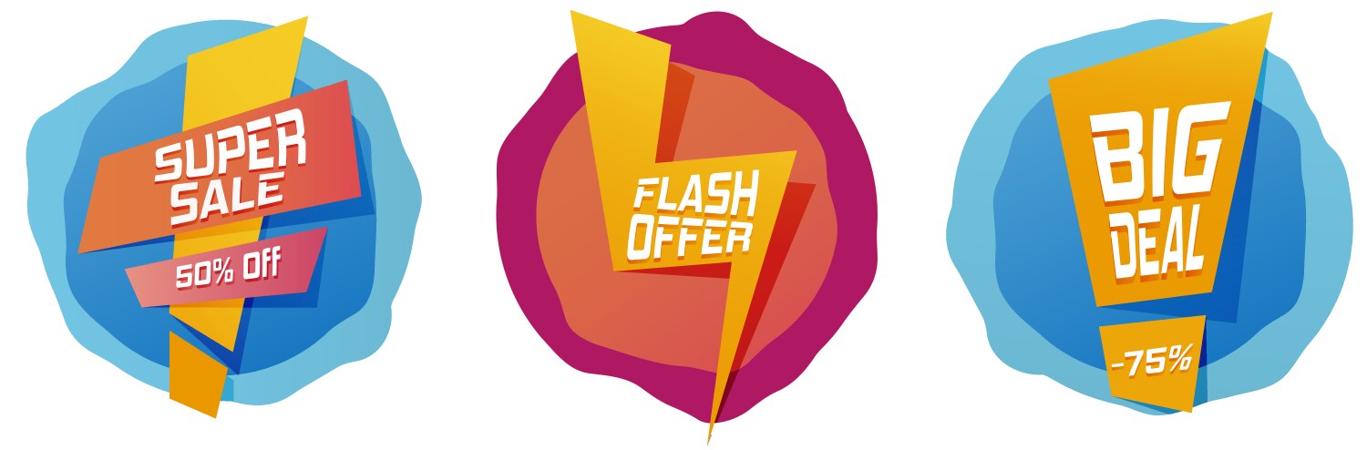 Mega flash super sale copy space transparent Vector Image
