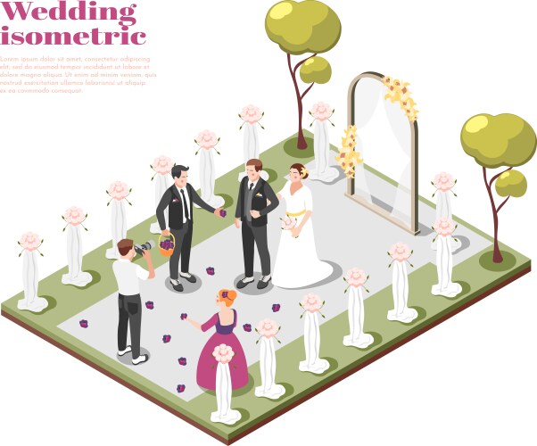 Happy wedding couple Royalty Free Vector Image