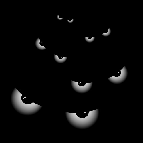 Background with eyes Royalty Free Vector Image