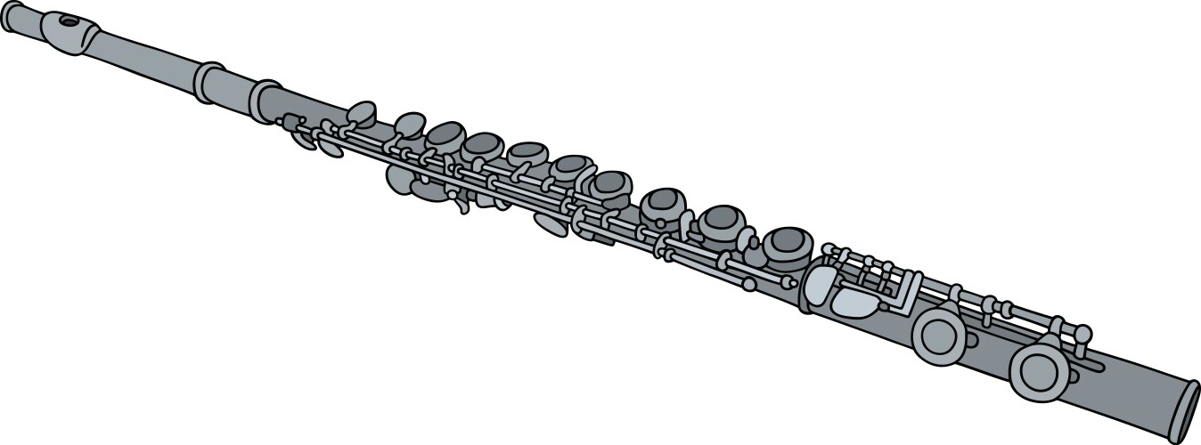 Cute Bamboo Flute Cartoon Royalty Free Vector Image