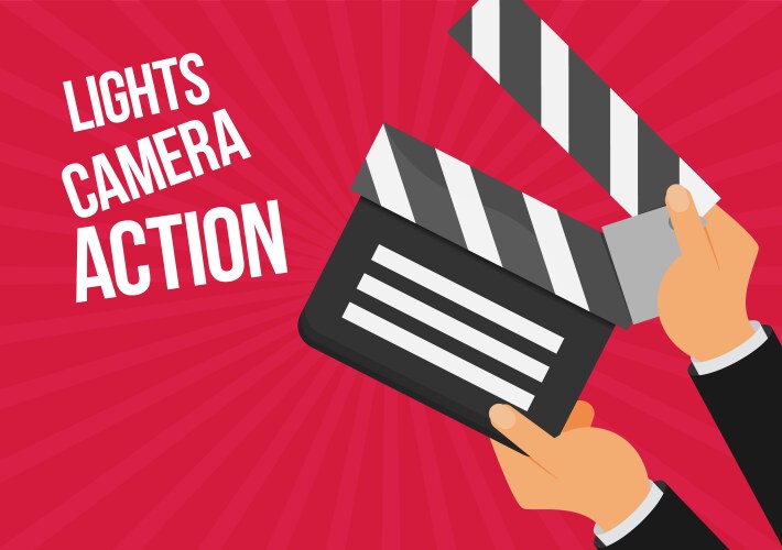 Lights Camera Action Vector Images (over 3,400)