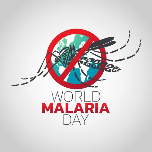 Malaria logo icon design Royalty Free Vector Image