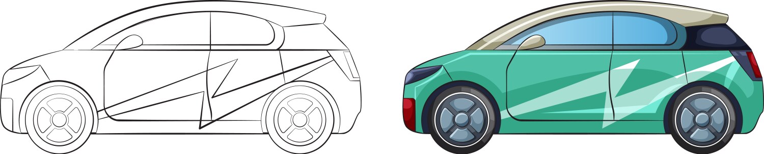 Car Outline Drawing Vector Images (over 18,000)