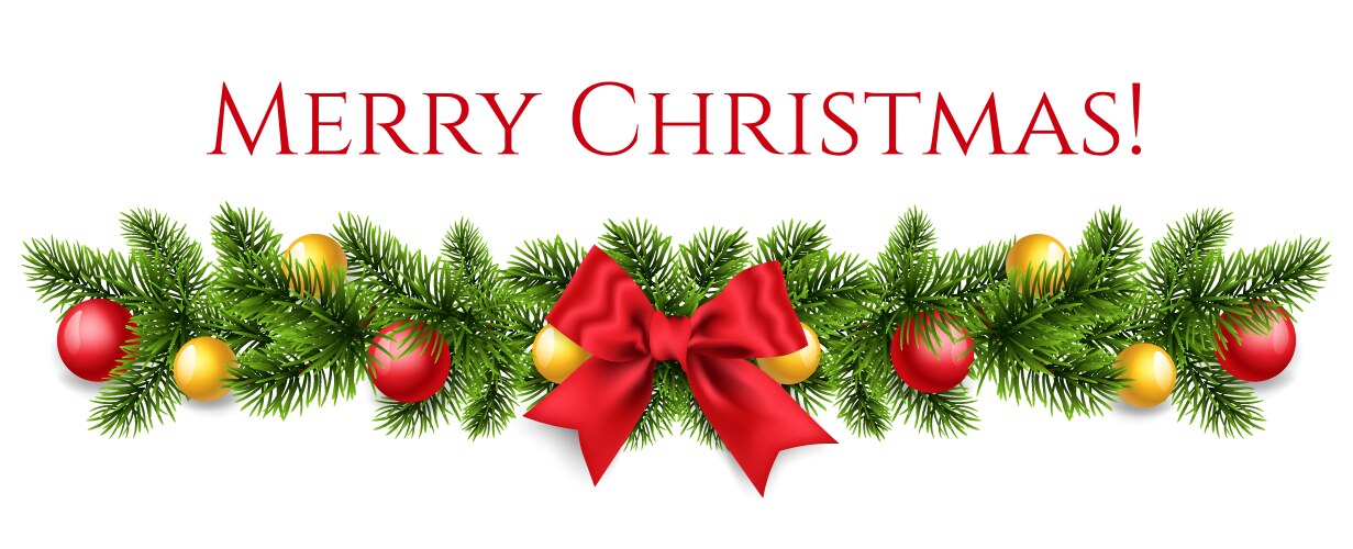 Christmas border with gifts Royalty Free Vector Image