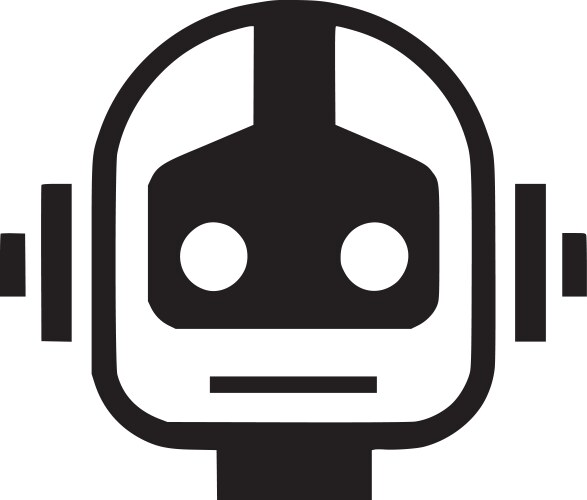 Robot - high quality logo - ideal for t-shirt Vector Image