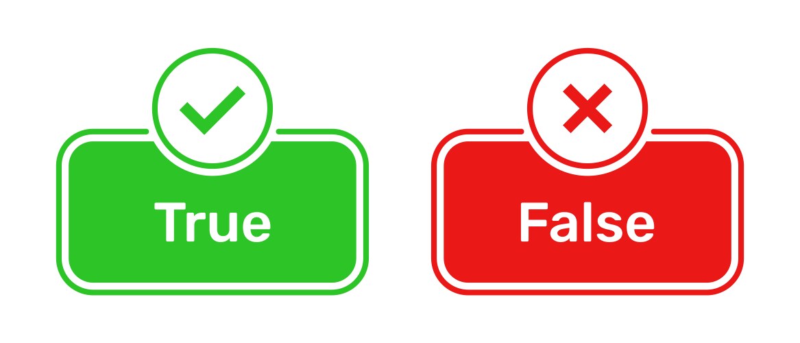 Dos and donts buttons with right wrong Royalty Free Vector