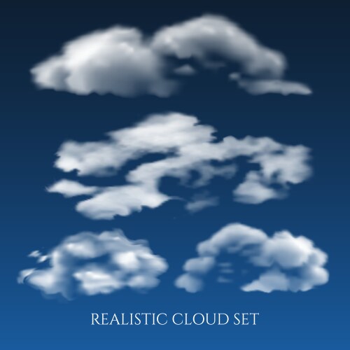 Realistic Clouds Vector Images (over 17,000)