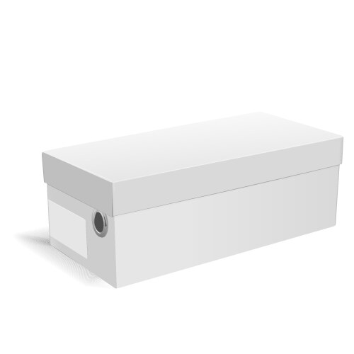 Shoes box Royalty Free Vector Image - VectorStock