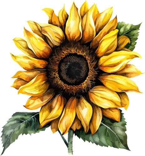 Geranium flower clipart with Royalty Free Vector Image