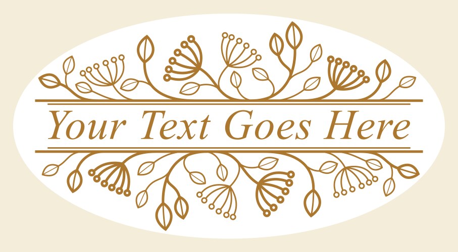 Beautiful linear floral design isolated on white Vector Image