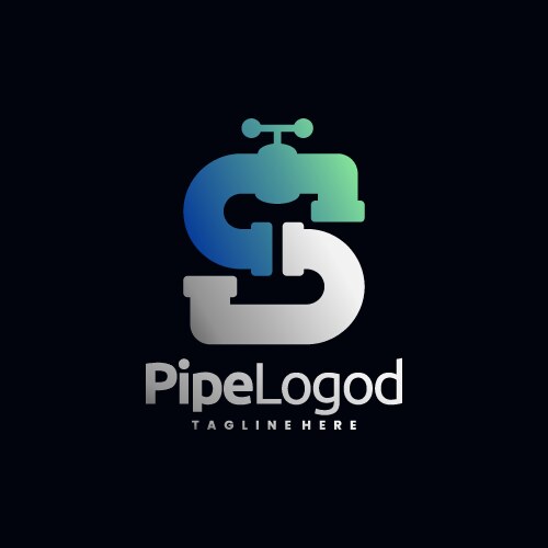 Circle pipe logo Royalty Free Vector Image - VectorStock