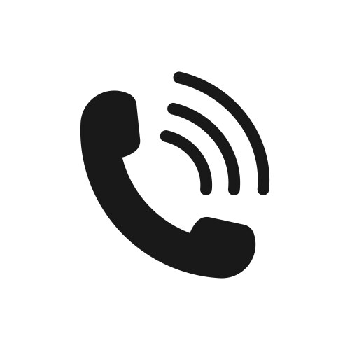 Call icon noisy phone flat calling symbol Vector Image
