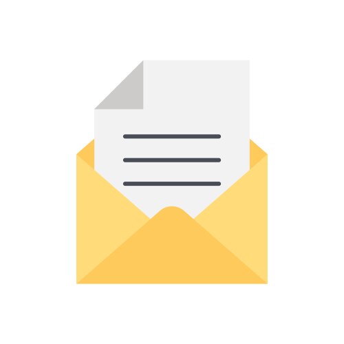 Email notification icon Royalty Free Vector Image