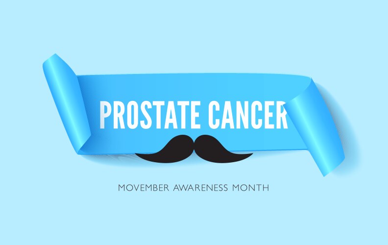 World prostate cancer awareness month banner Vector Image
