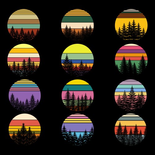 Retro Silhouette Vector Images (over 540,000)