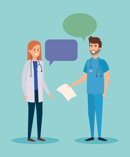 Cute Tissue Characters Talking Royalty Free Vector Image