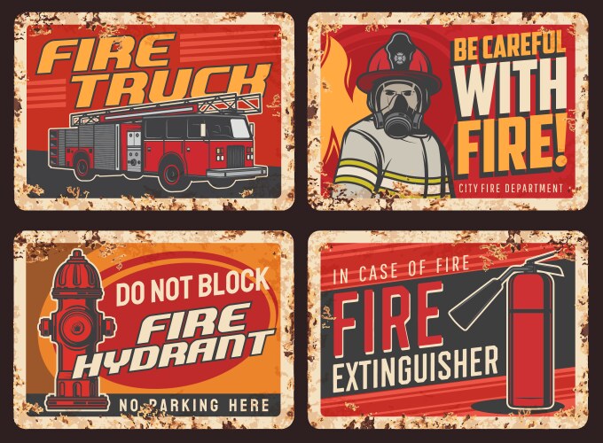 Fire Safety Posters Vector Images (over 1,800)