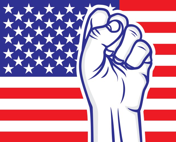 American Flag Fist Vector Images (over 1,600)
