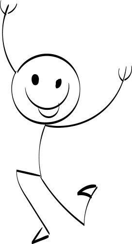 Stickman character Royalty Free Vector Image - VectorStock