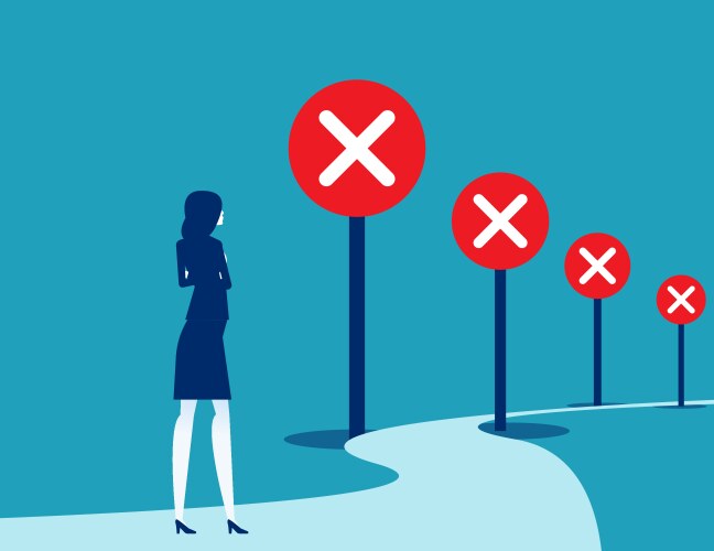 Traffic sign prohibiting from passing warning Vector Image