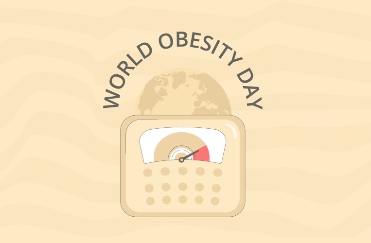 World obesity day banner template symbol Vector Image