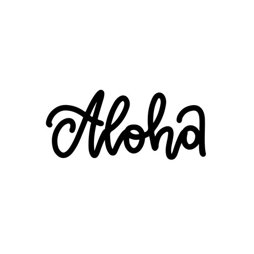 Aloha Font Hawaiian Vector Images (over 110)