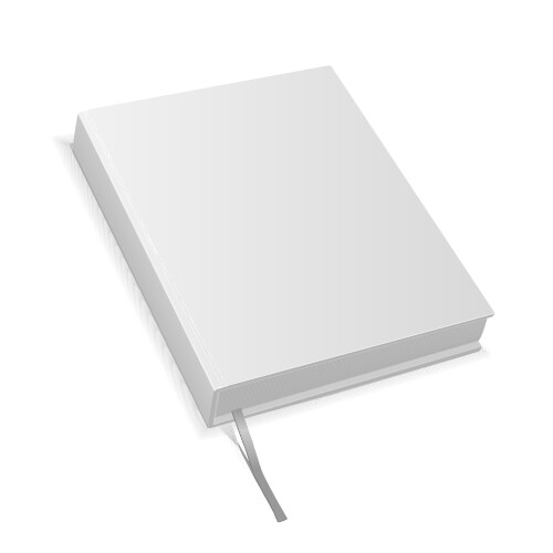 Blank book Royalty Free Vector Image - VectorStock