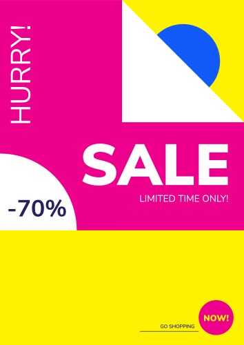 Minimal poster template design Royalty Free Vector Image