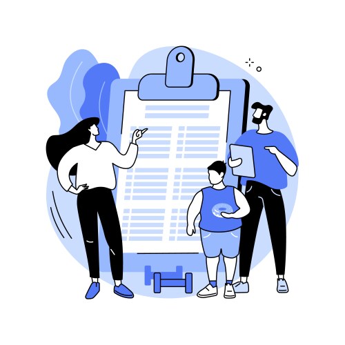 Children growing height body concept Royalty Free Vector