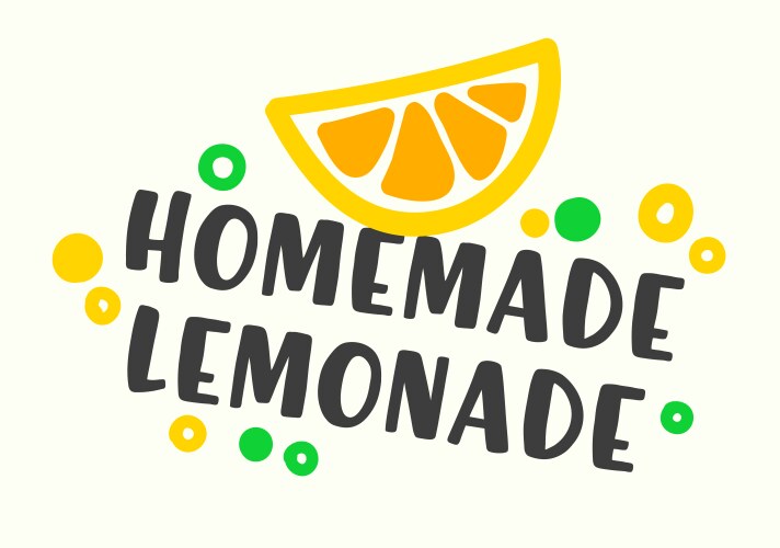 Lemonade logo fresh drink Royalty Free Vector Image