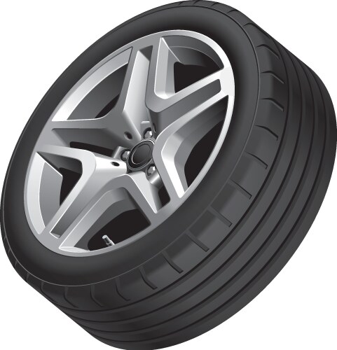 Tire cartoon Royalty Free Vector Image - VectorStock